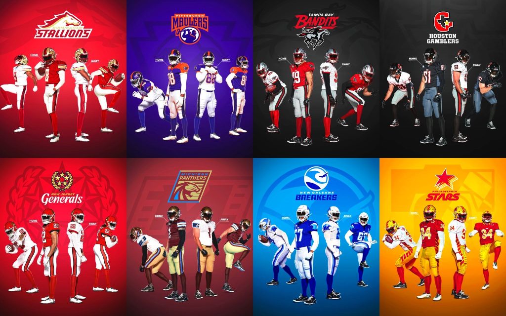 PR: USFL Reveals Official 2022 Team Uniforms And Helmets