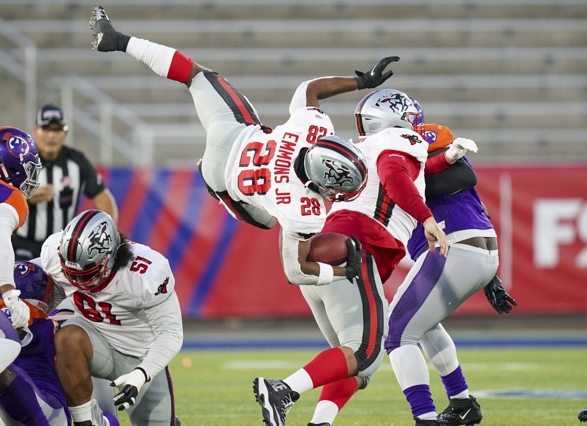 Former Bandits Running Back, BJ Emmons cut by CFL’s Roughriders.
